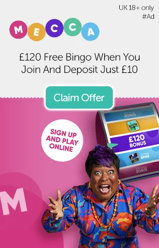 Mecca Bingo: Stake £10 Get Up To £120 Free In May